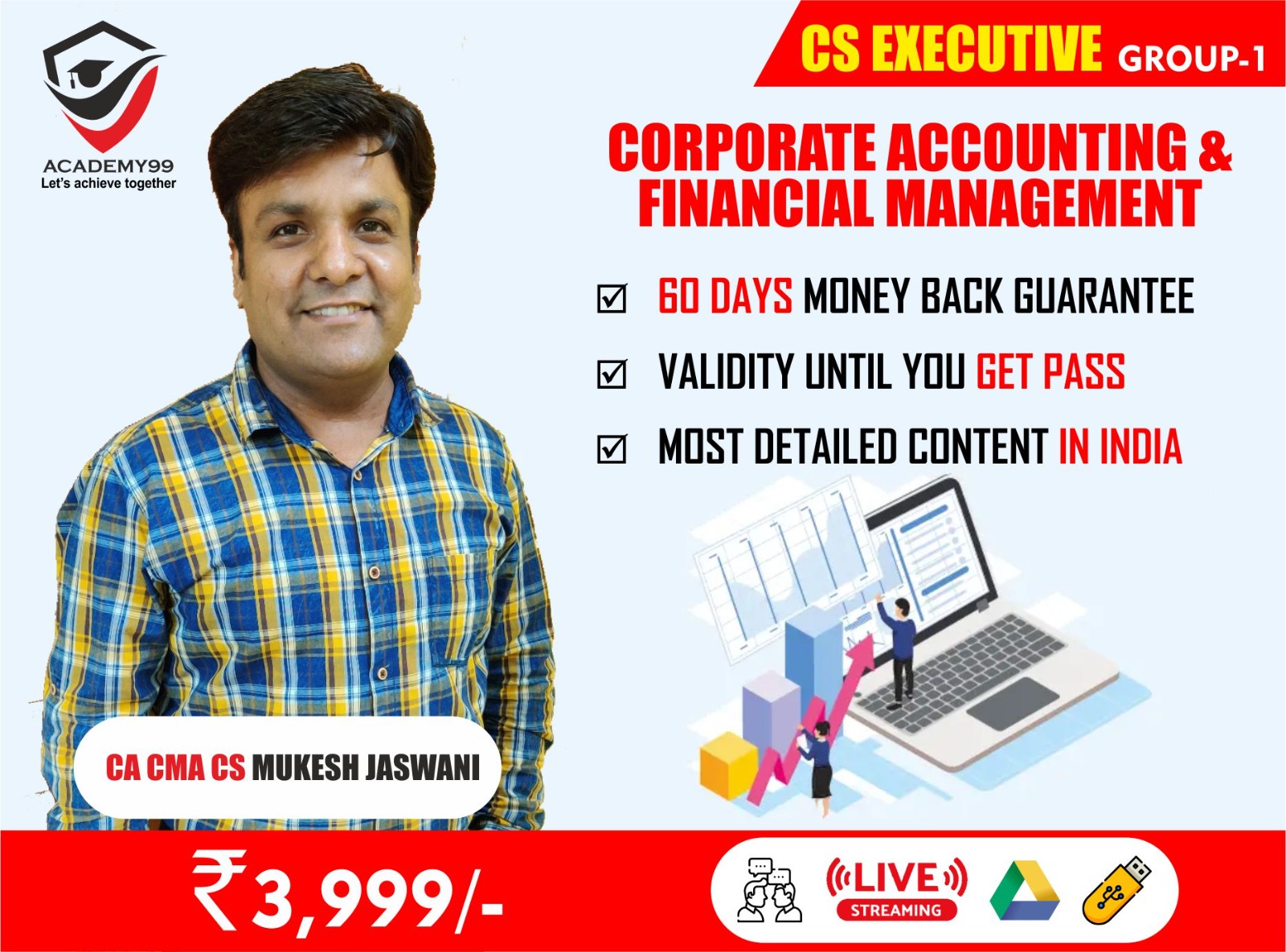 Top Company Secretary (CS) Coaching in Delhi by CS Anoop Jain
